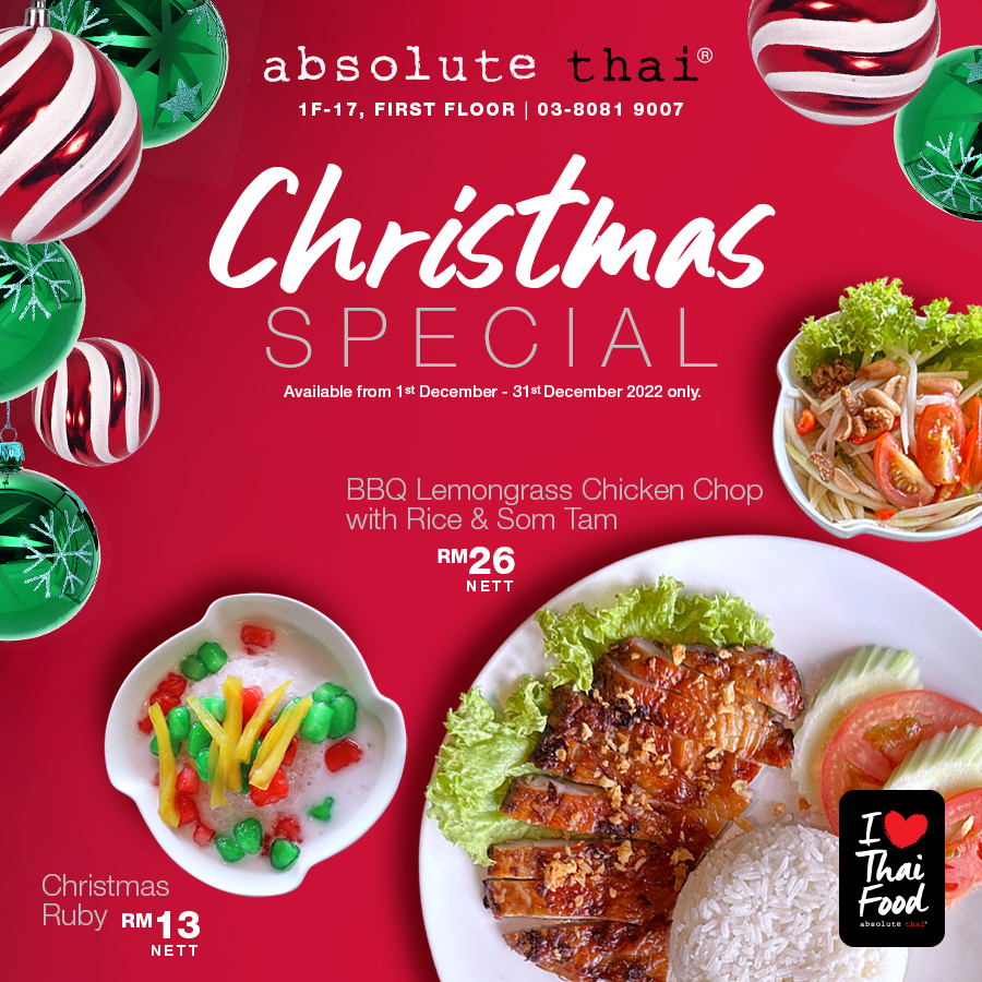 Absolute Thai: Christmas Special Menu | Main Place Mall