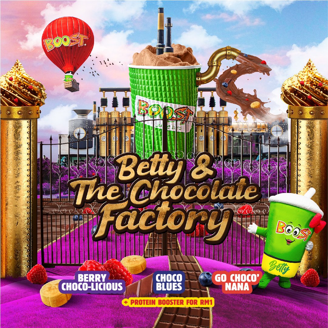 Boost: BETTY & THE CHOCOLATE FACTORY | Main Place Mall