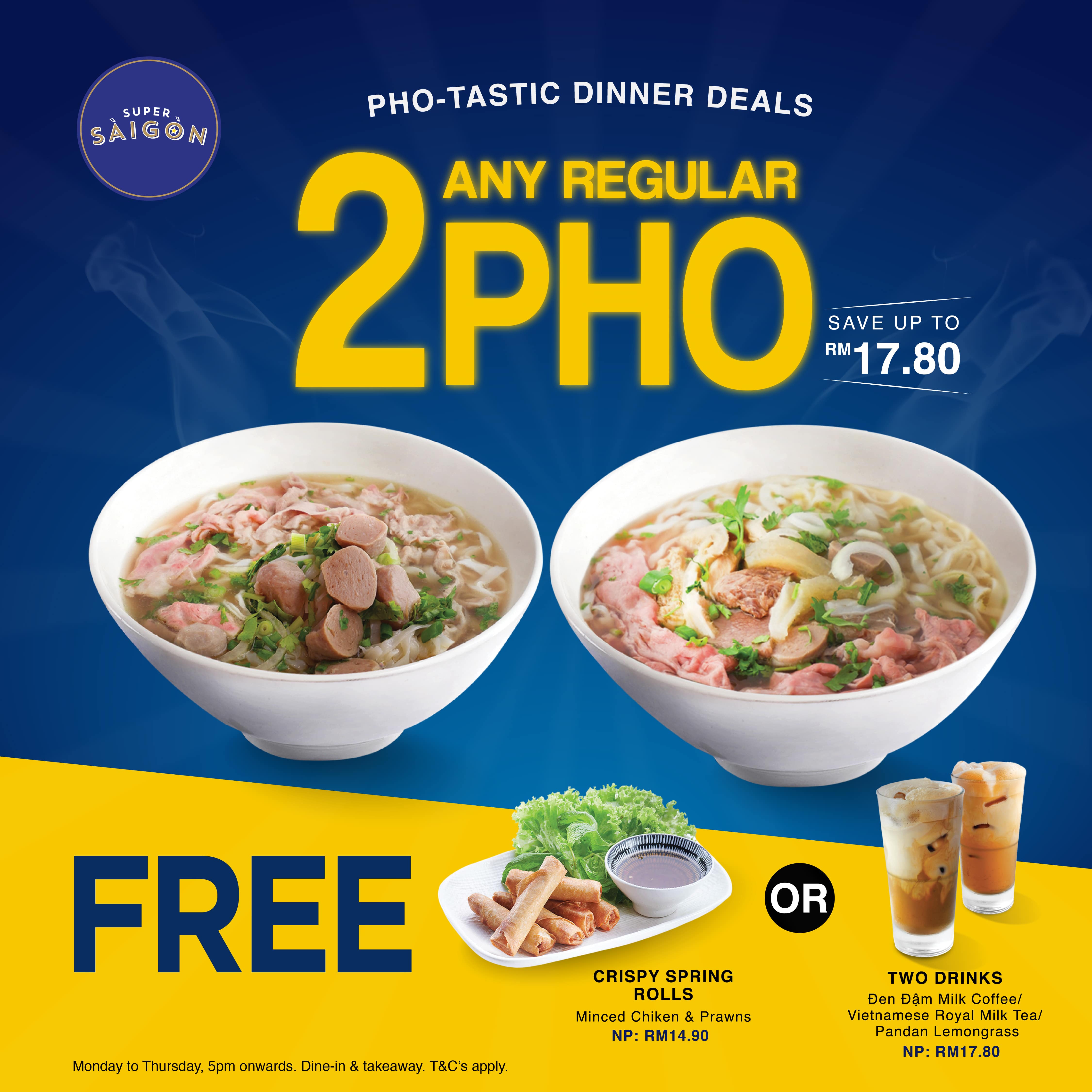 Super Saigon: Pho-tastic Dinner Deals | Main Place Mall