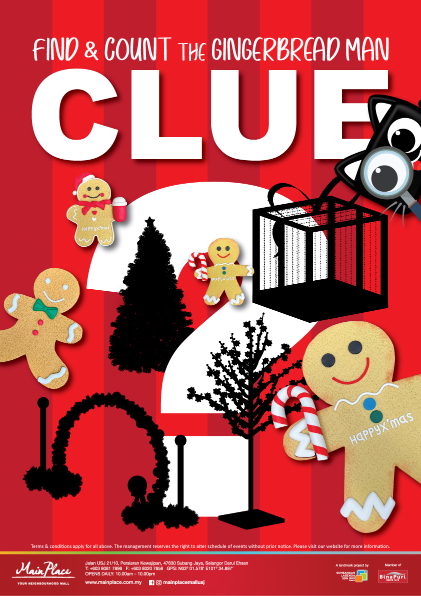 Find And Count The Gingerbread Man | Main Place Mall